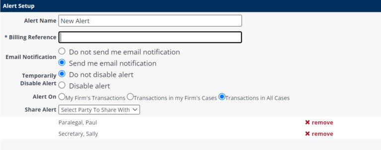 Creating Case Alerts with File & ServeXpress - File & ServeXpress