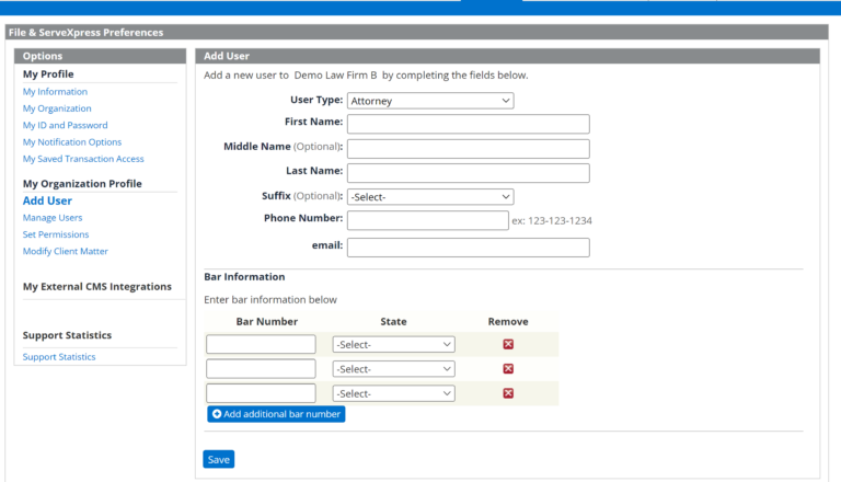 How to Add Users and Manage Accounts on File & ServeXpress - File & ServeXpress